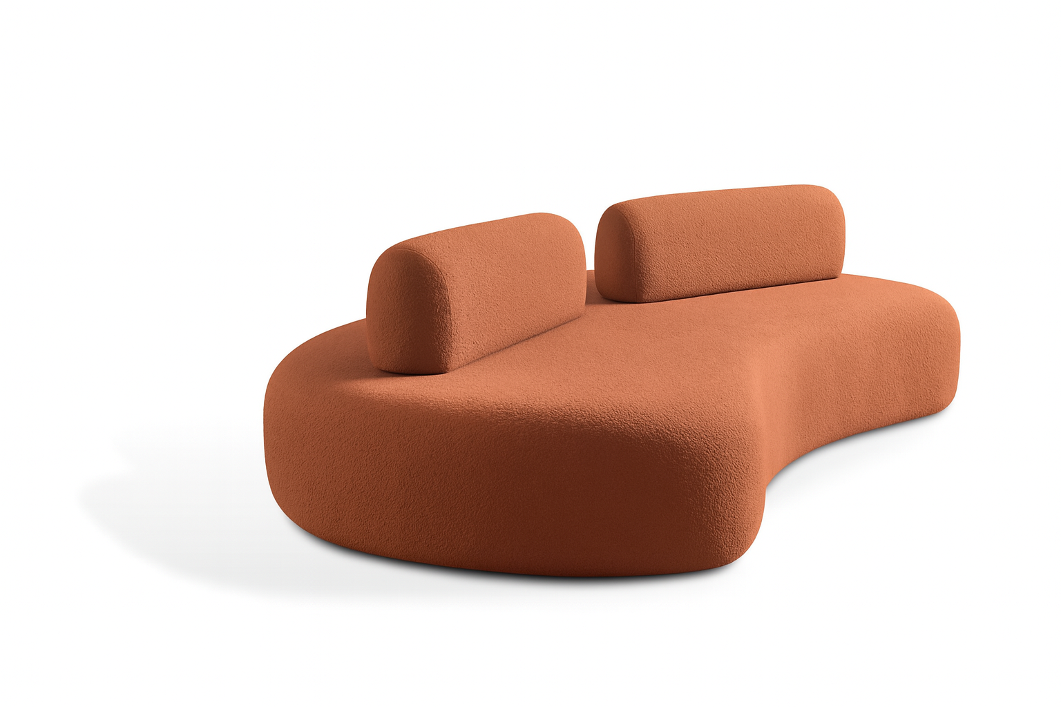 Sofa Fausto 180 cm Boucle - Terracota